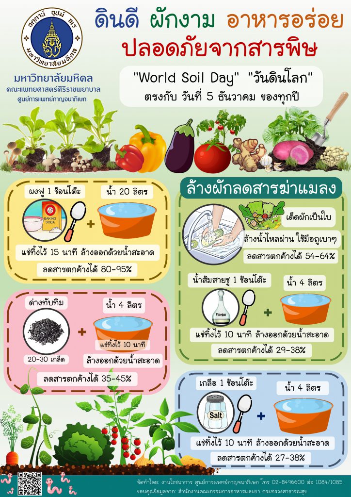 วิธีการล้างและการเลือกซื้อผักและผลไม้ ให้ปลอดภัยเพื่อลดความเสี่ยงของการ